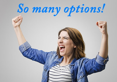 happy to have so many options